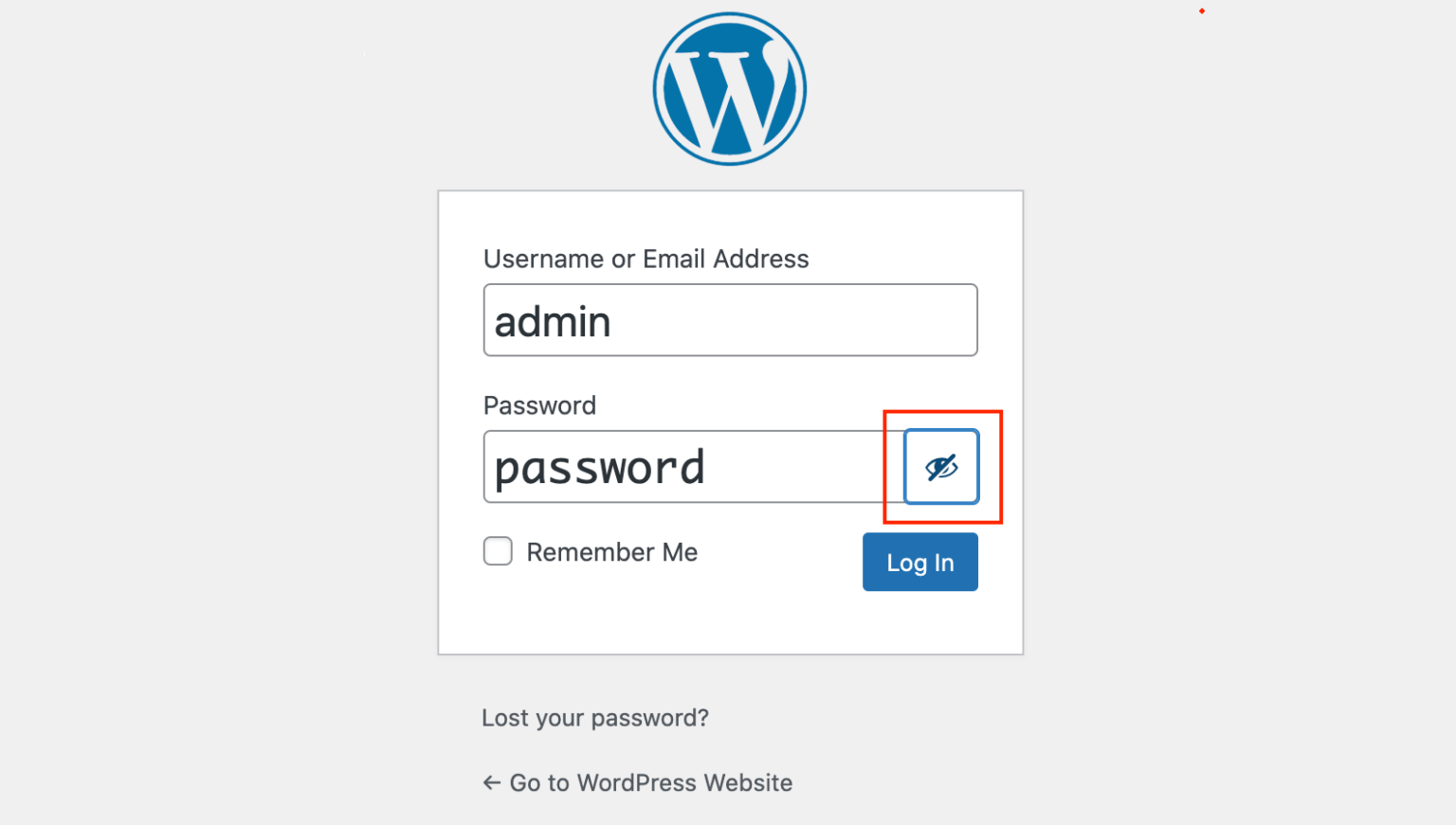 How to Allow Users to Hide/Show Passwords on WordPress Login Screen