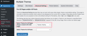 How to Use Multiple Themes for Pages in WordPress
