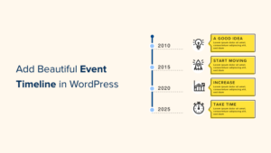 How to Add Beautiful Event Timelines in WordPress