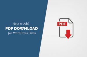 How to Add a PDF Download for Posts in WordPress