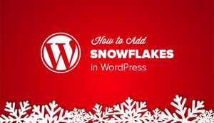 How to Add Falling Snowflakes in Your WordPress Blog