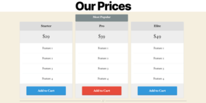 How to Add Beautiful Pricing Tables in WordPress (No Code)