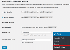 How to Install and Setup WordPress Multisite Network