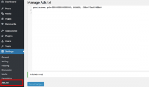 How to Create and Manage Ads.txt files in WordPress