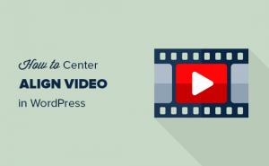 Beginner's Guide: How to Center Align a Video in WordPress