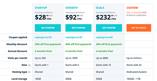 WP Engine Coupon - Get 20% Off or 4 Months Free (Special)