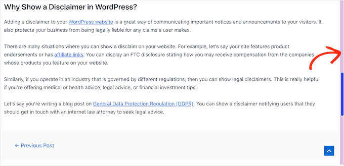 How to Add a Custom Scrollbar in WordPress