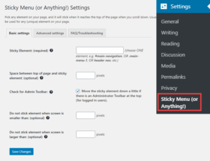 How to Create a Sticky Floating Navigation Menu in WordPress