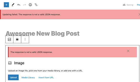 Updating Failed The Response Is Not A Valid JSON Response Gasu gov 