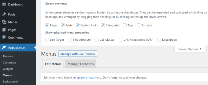 How To Add Titles In WordPress Menu Without Linking To A Page